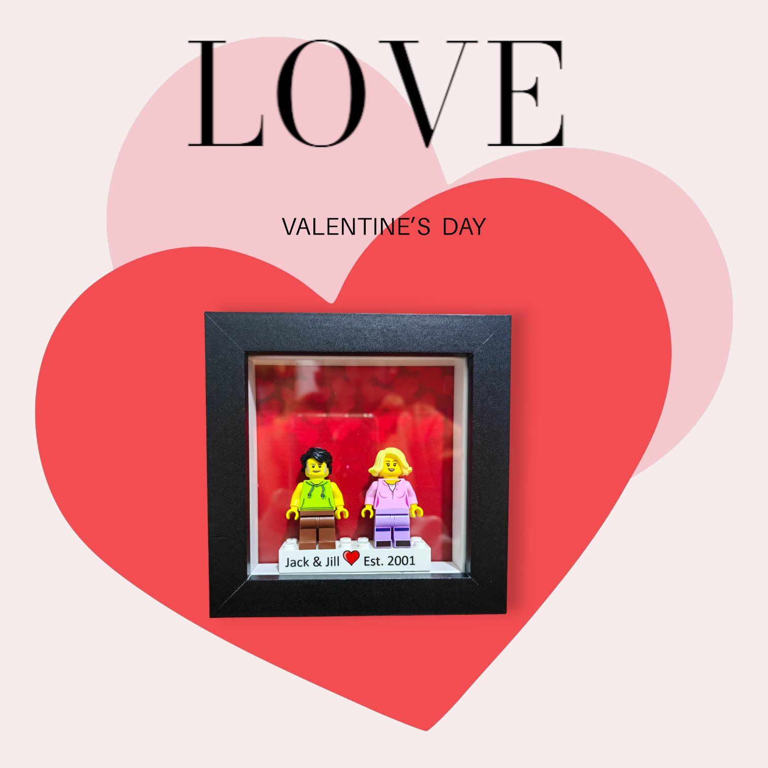 BrickBlocks Personalised Minifigure Gifts Made with LEGO (R)