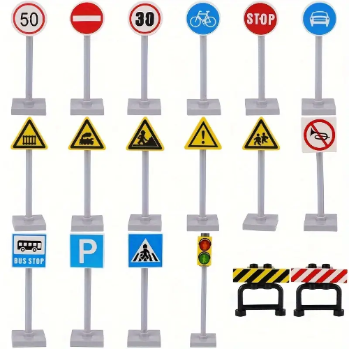 Lego Minifigure Traffic Signs – BrickBlocks